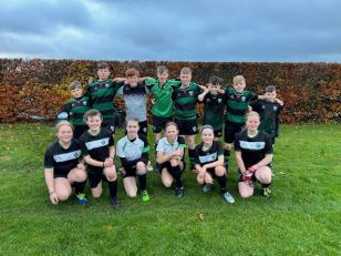 RHS mixed football team attend Mallusk Playing Fields
